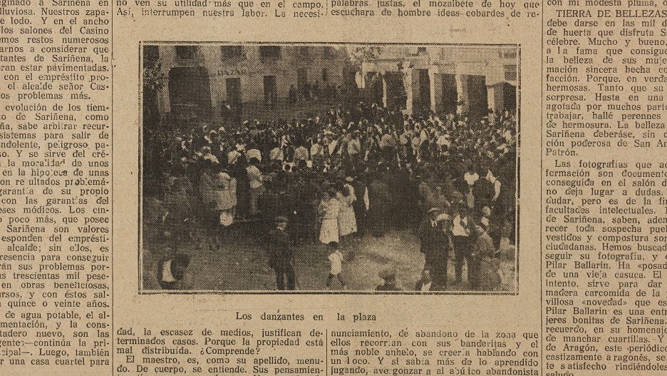 Encontrada la imagen más antigua del dance de Sariñena - Desdemonegros